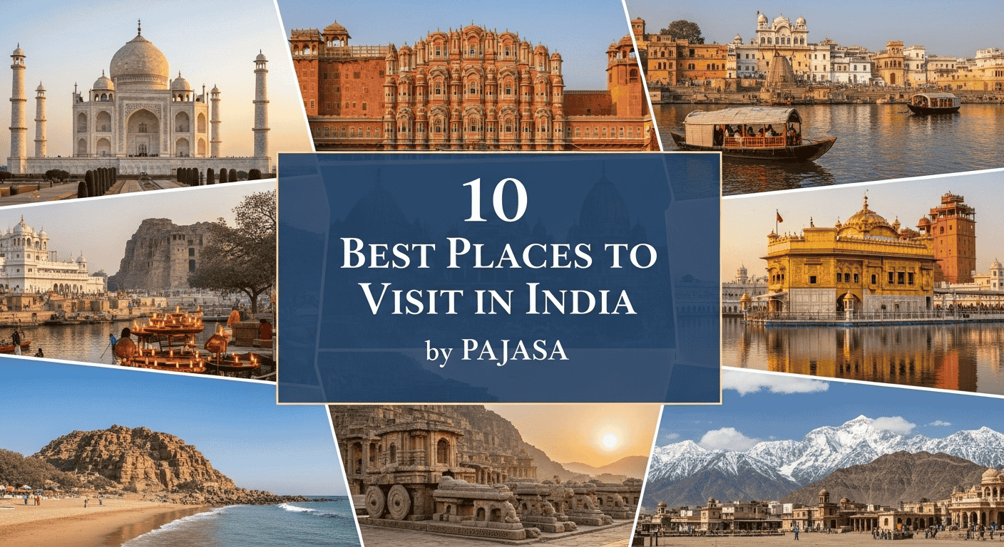 10 Best Places to Visit in India by PAJASA
